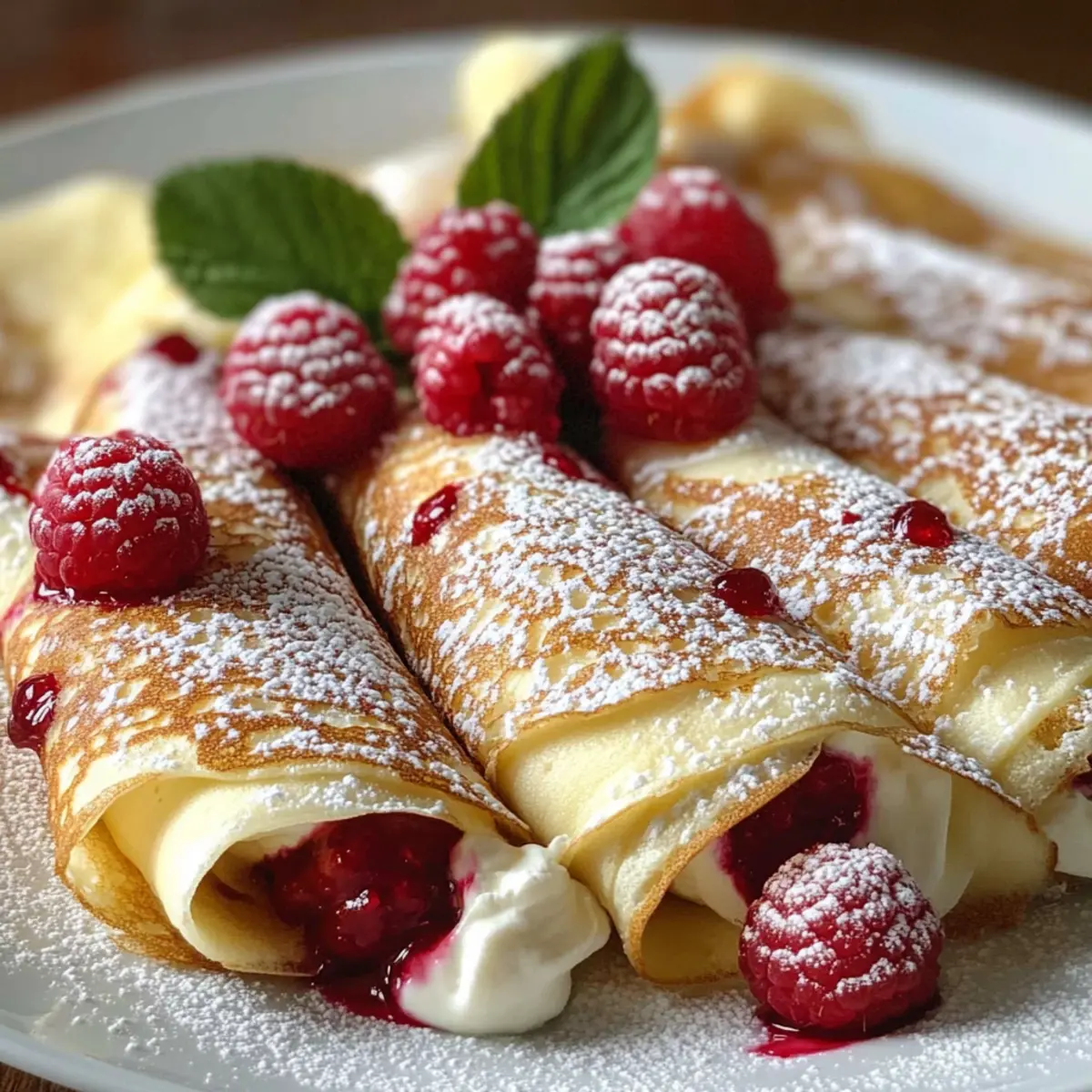 Himbeer-Vanille-Creme-Crêpes – Ein köstlicher Brunch-Genuss