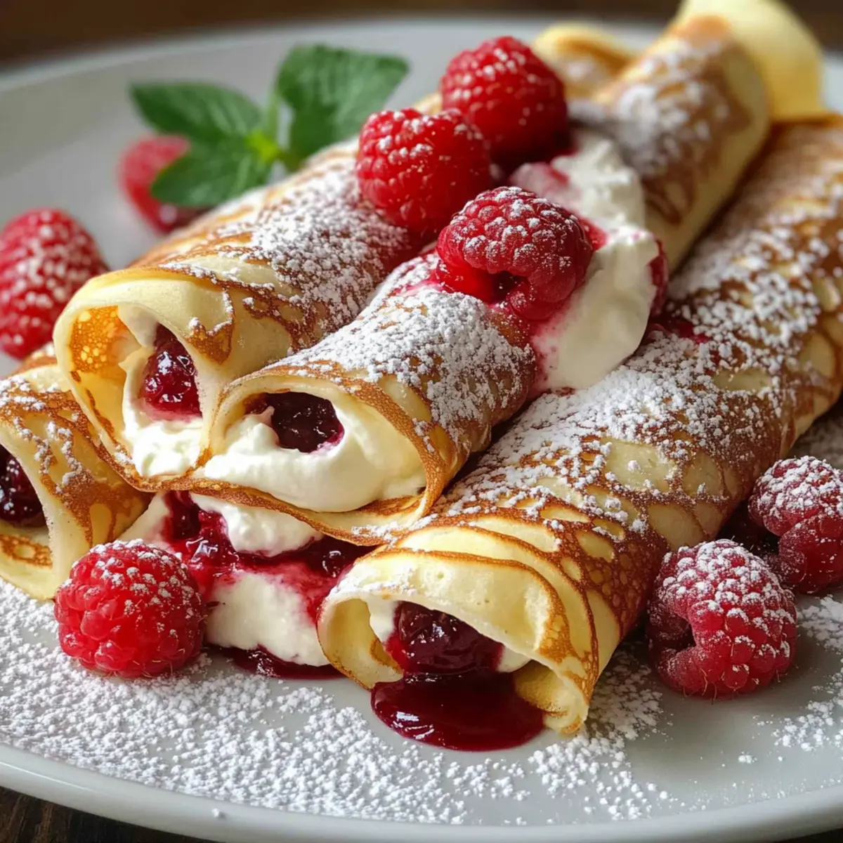 Himbeer-Vanille-Creme-Crêpes – Ein köstlicher Brunch-Genuss